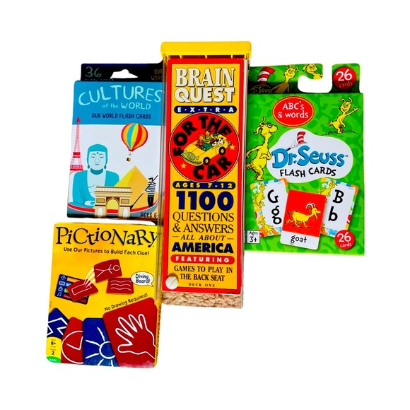 Games | Educational Card Game Lot For Kids Dr Seuss Cultures Pictionary ...